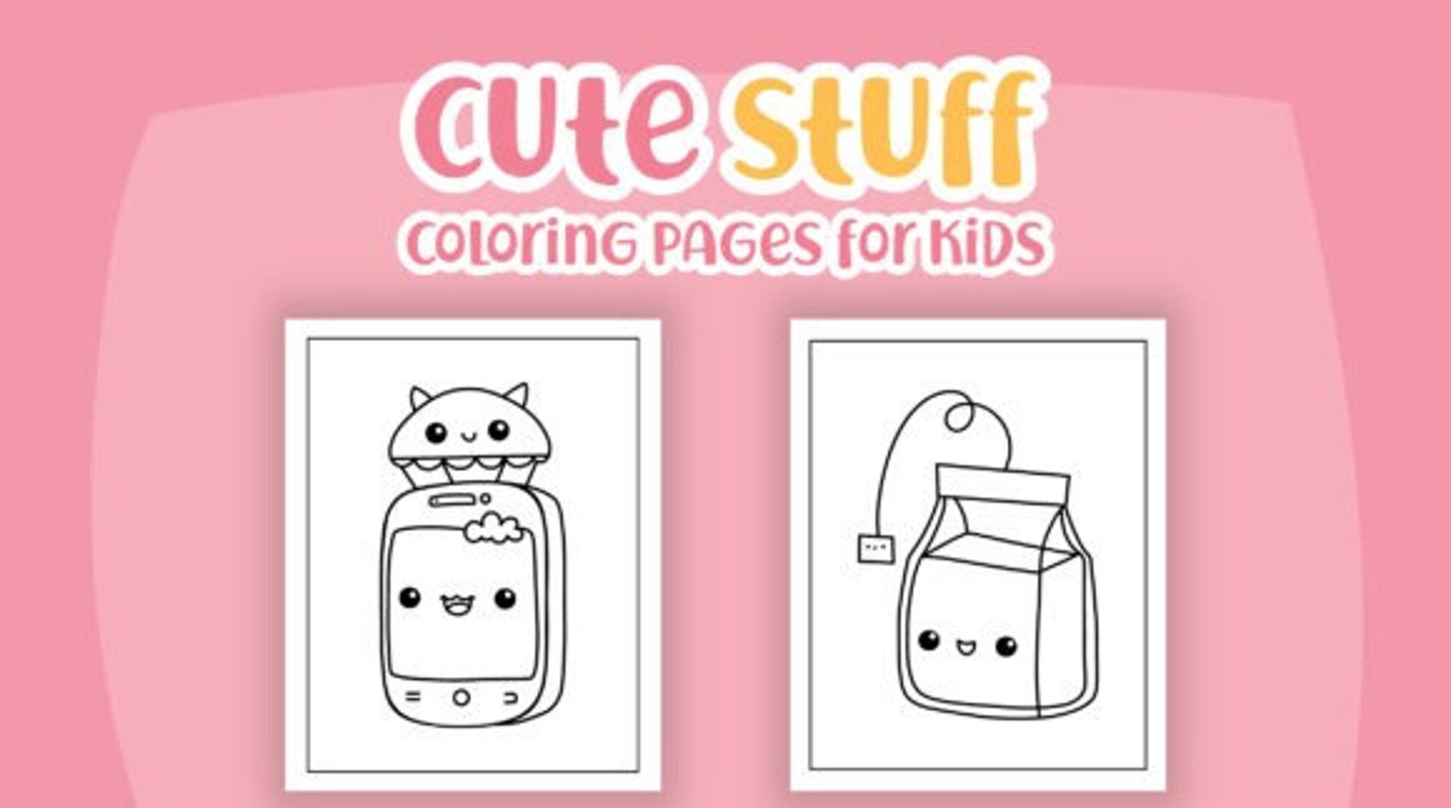 20 Pages Cute Stuff Coloring Pages Kids Nursery Preschool Simple ...
