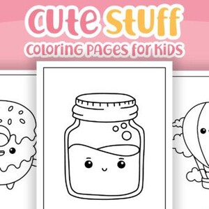 20 Pages Cute Stuff Coloring Pages Kids Nursery Preschool Simple ...