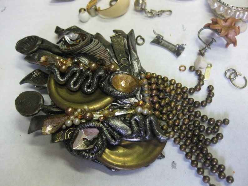 Lot of Vintage Altered Jewelry to Reuse Supplies SALE - Etsy