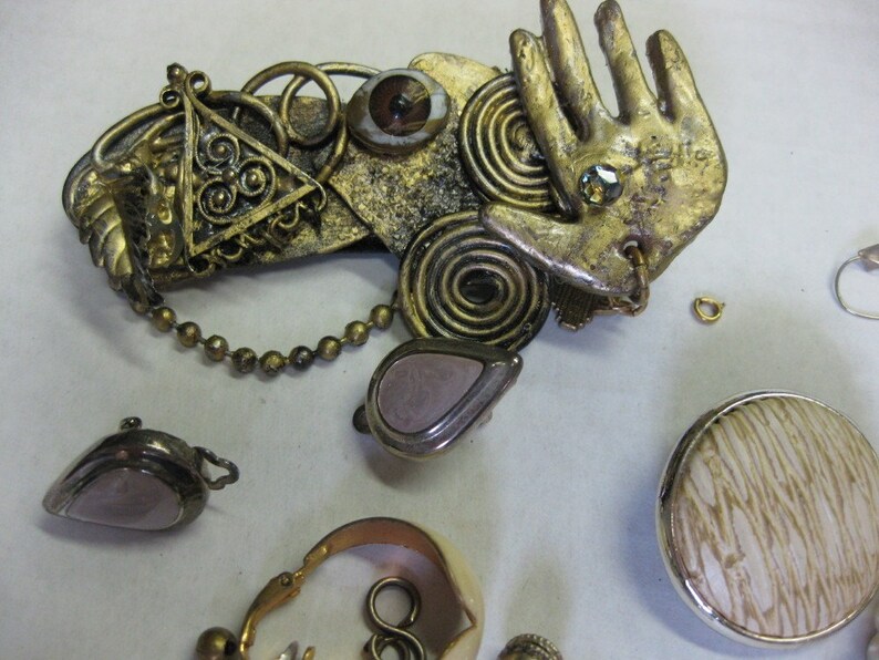 Lot of Vintage Altered Jewelry to Reuse Supplies SALE - Etsy