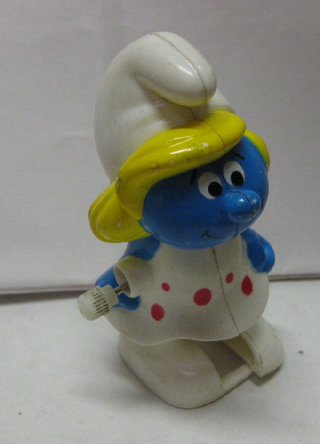 Vintage 1982 Smurf Smurfette Walker Plastic Wind up Toy Winds but Doesn ...