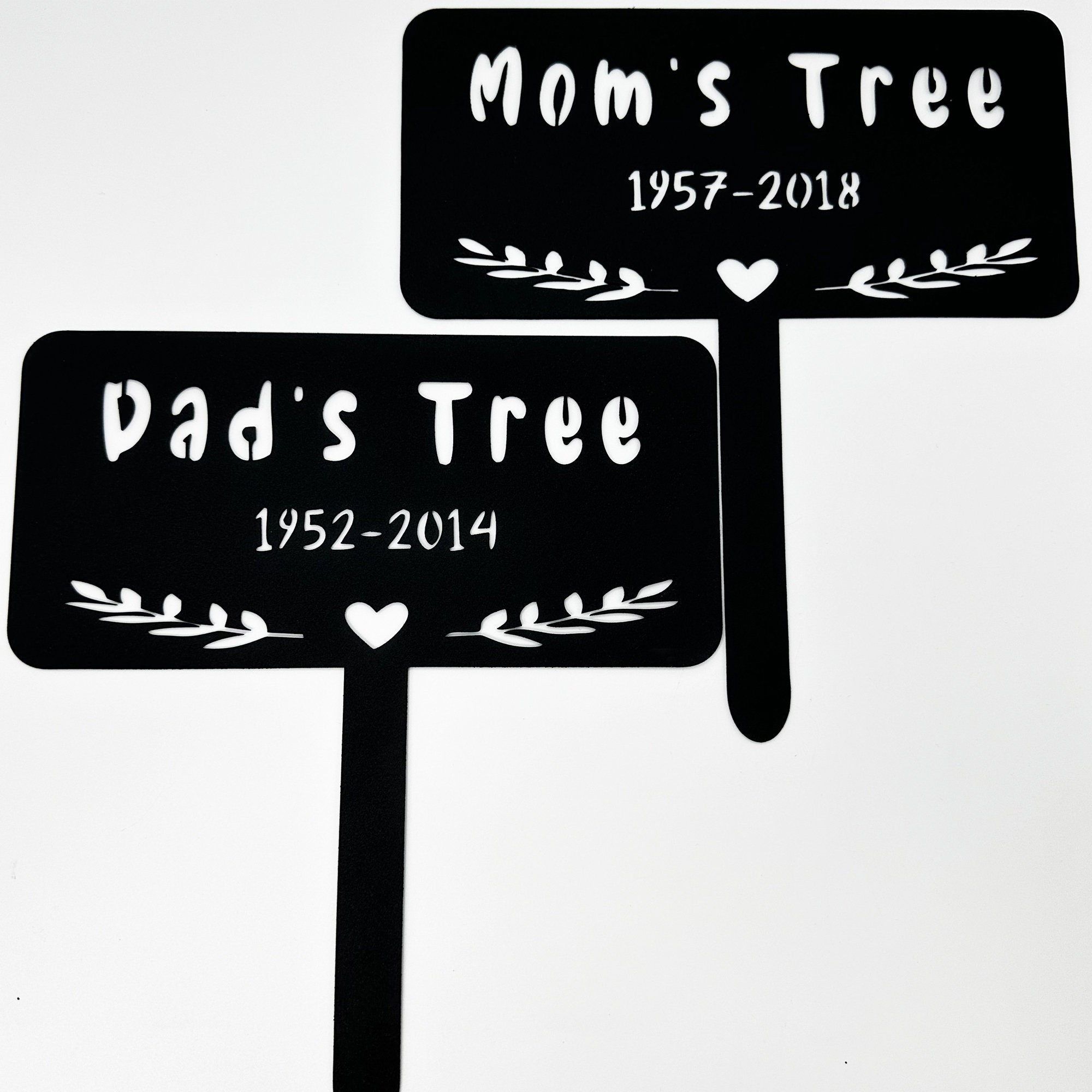 Tree Plaque Marker, Personalized Tree Metal, Tree Garden Sign, Metal ...