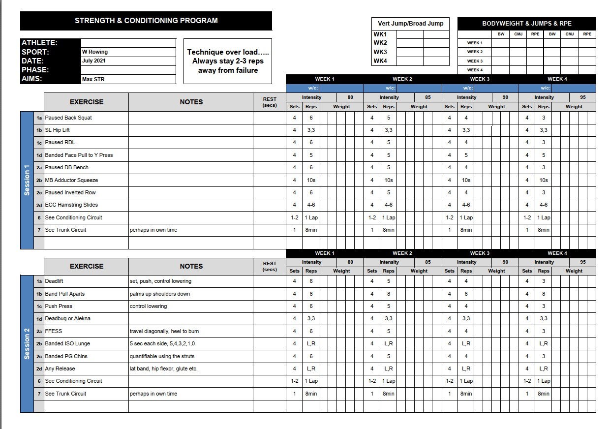 Weight Training Tracker/ Weight Training Printable/ Weight Training ...