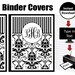 Instant Download Printable Folder Binder Covers Inserts Black and White ...