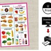 Printable Pretend Play Food Menu Pictures of Food Restaurant Menu for ...