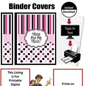 Binder Covers Insert Folder Home Organizer Planner These Are My Plans ...