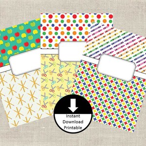 Binder Covers Alphabets Set of 5 School Student Teacher Editable ...