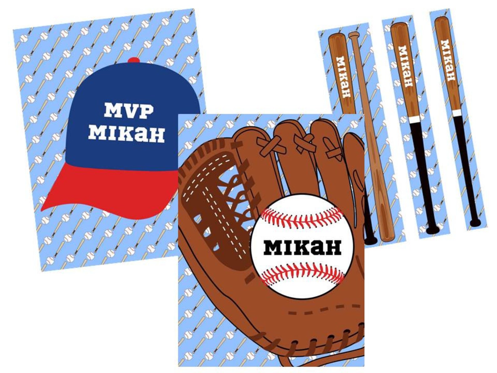 Binder Covers Inserts Boy School Student Teacher Sports Baseball Glove ...