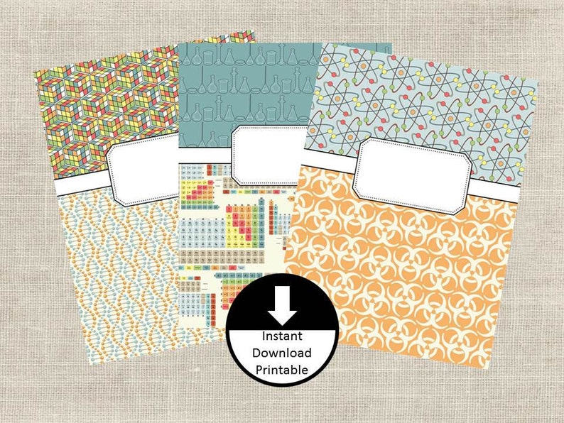 Binder Covers Geek Nerd Science School Student Teacher - Etsy