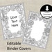 Binder Covers Insert Doodle Color Page Adult Color Page School Student ...