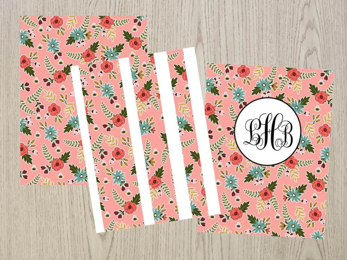 Instant Download Folder Binder Covers Inserts With Spines Boho - Etsy