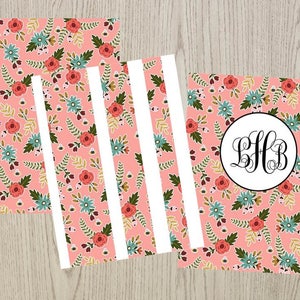 Instant Download Folder Binder Covers Inserts With Spines Boho Floral ...
