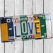 License Plate Art Sign Love DIY Wedding Gift Full Size Wall - Etsy
