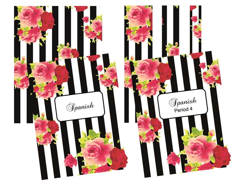 Editable Binder Covers Inserts With Spines Folder Watercolor | Etsy