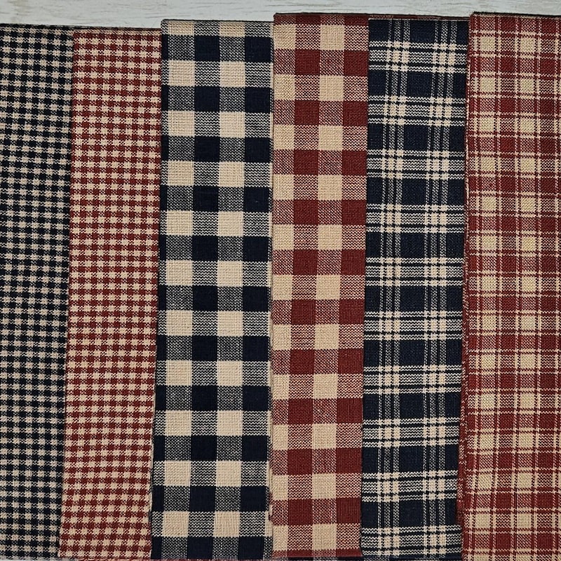 Red and Blue Check - Etsy