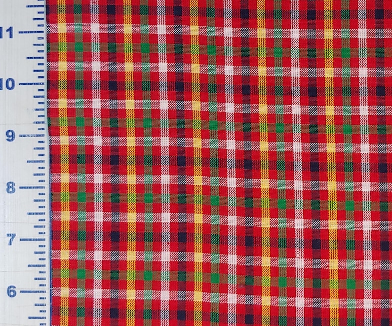 Homespun Fabric Cotton Plaid Check FAT QUARTERS Choice VARIETY - Etsy