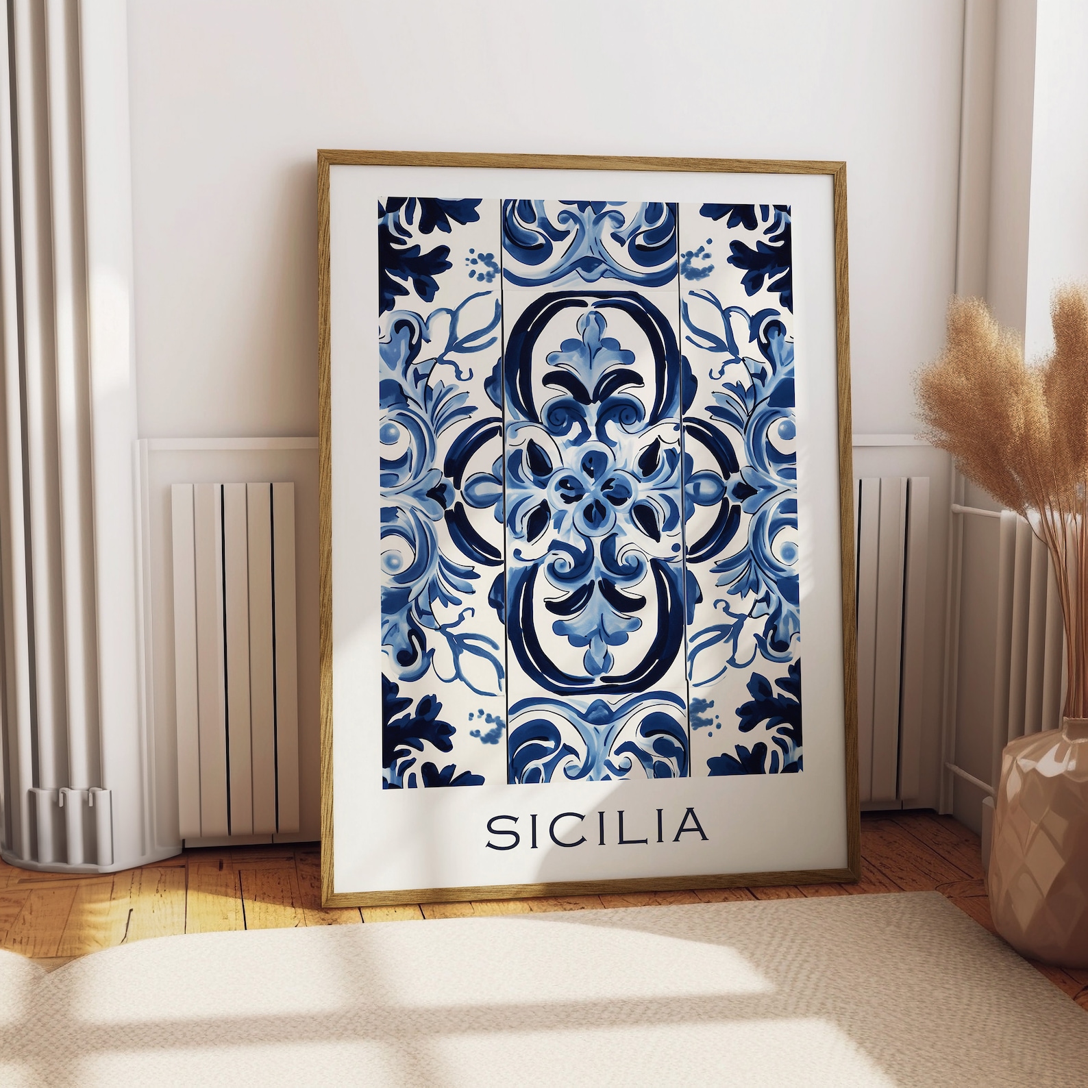 Mediterranean Ceramic Print Sicilian Colourful Tile Poster Italy ...