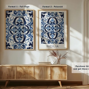 Mediterranean Ceramic Print Sicilian Colourful Tile Poster Italy ...