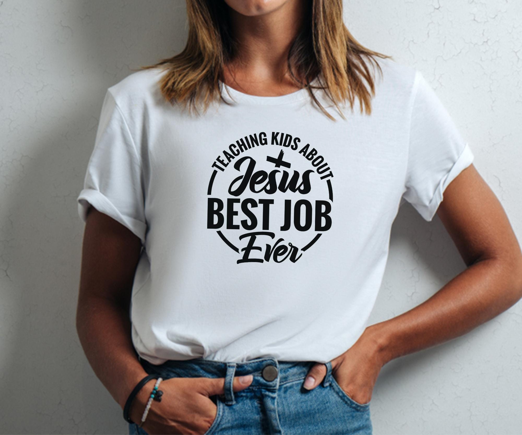 Teaching Kids About Jesus is the Best Job Ever Svg, Cricut, Sublimation ...