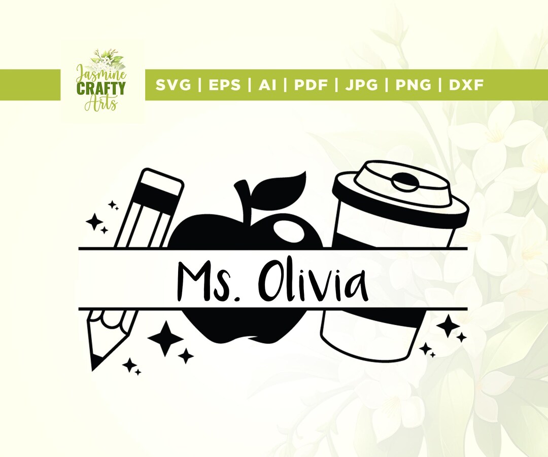 Teacher Name Svg, Cricut, Sublimation, Teacher Svg, Teacher Name Svg ...
