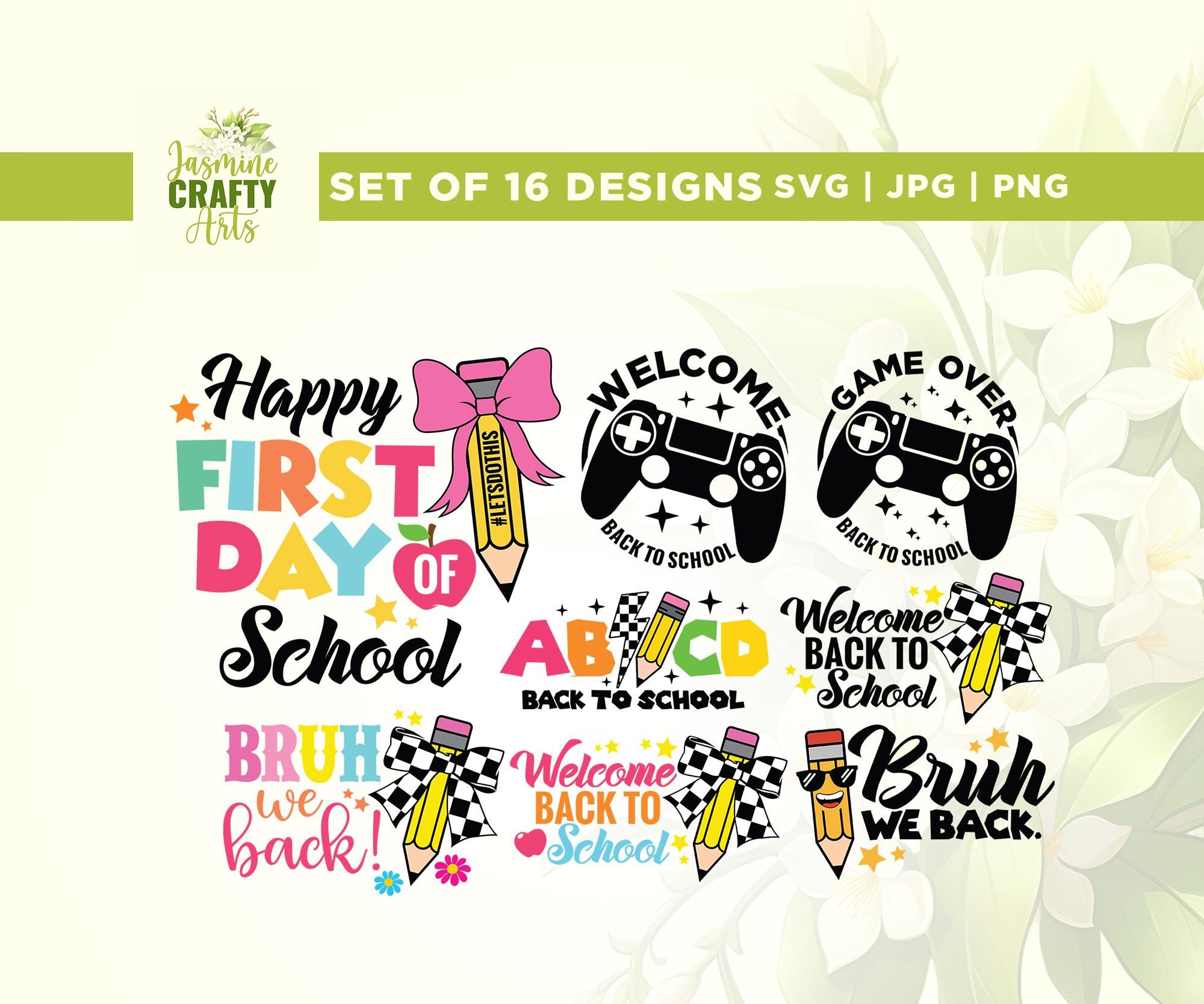 First Day of School SVG Bundle, Teacher Cricut Files (digital Download ...