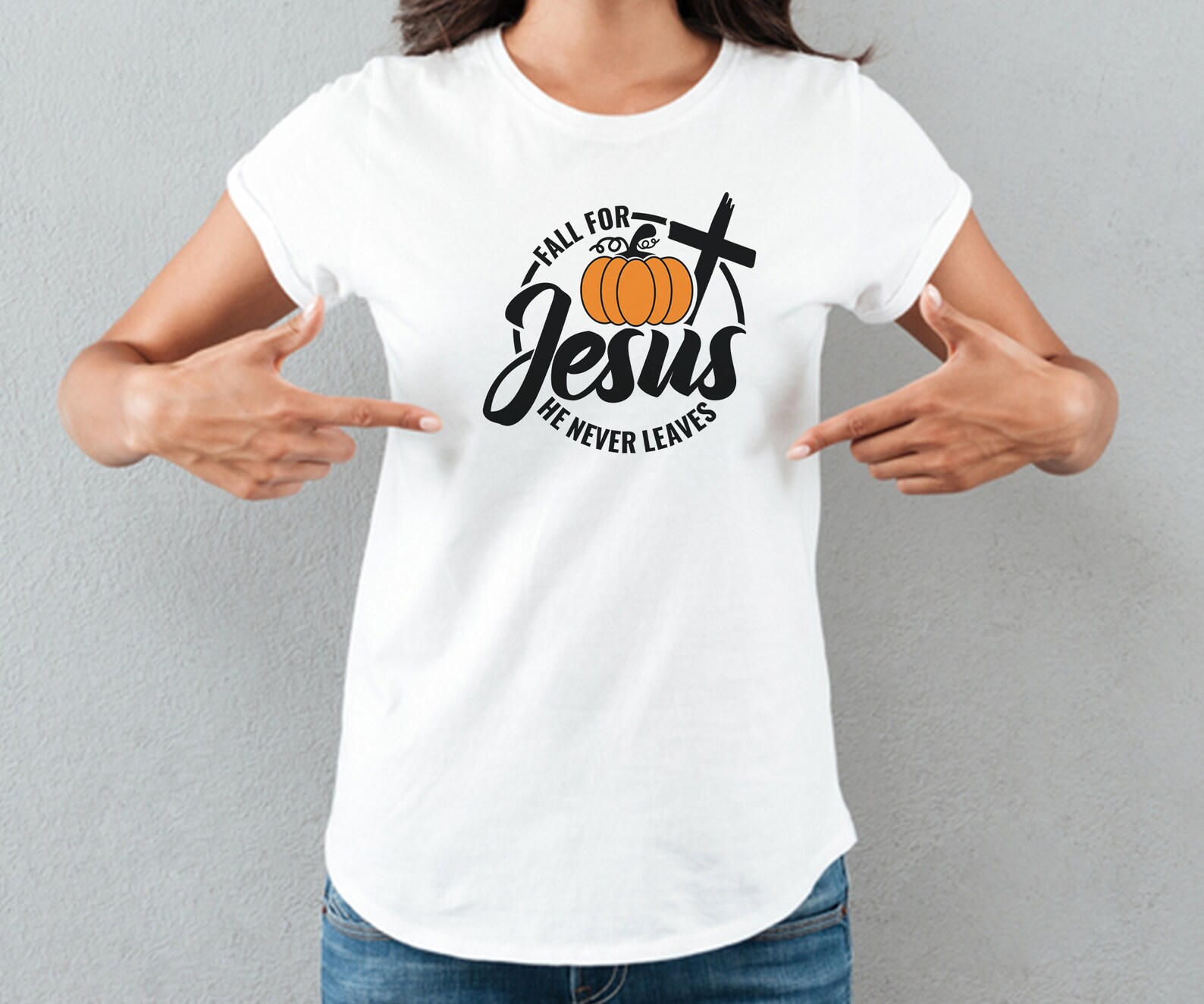 Fall for Jesus He Never Leaves Svg, Sublimation, Religious Sign Svg ...