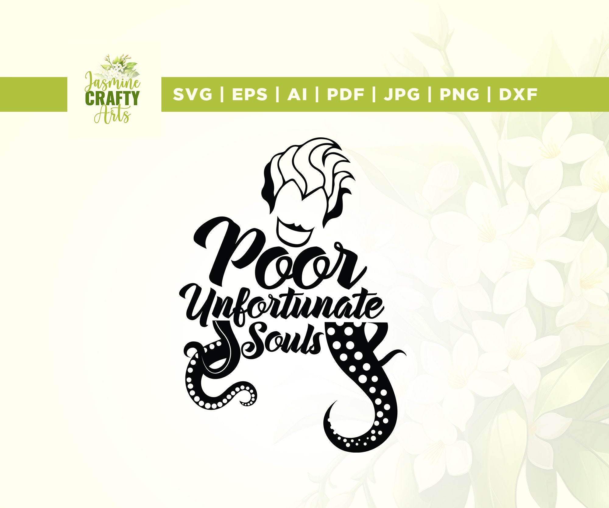 Poor Unfortunate Souls Svg, Cricut, Sublimation, Little Mermaid Svg ...