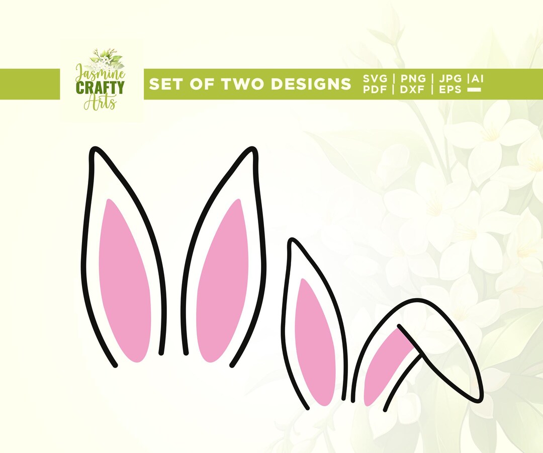 Bunny Ears Svg, Happy Easter Svg, Cricut, Sublimation, Easter Bunny Svg ...