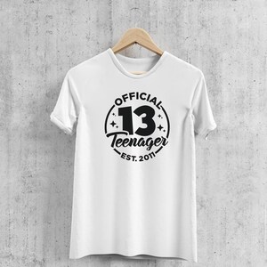 13 Official Teenager Svg, 13th Birthday Girl Svg, Cricut, Sublimation ...