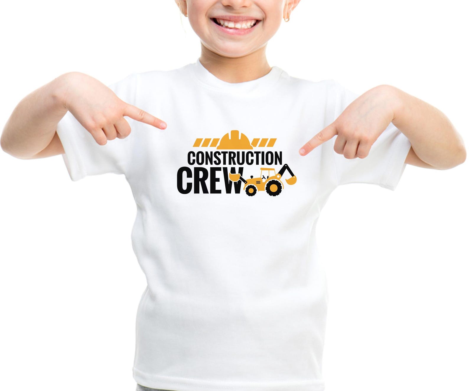 Construction Crew SVG, Excavator Birthday, Matching Shirts (digital ...
