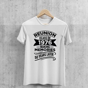 Reunion Class of 1976 Svg, 50 Years Later Svg,cricut, Sublimation ...