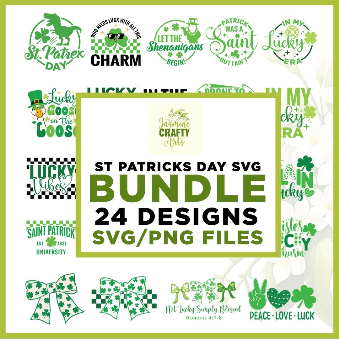 St Patricks Day SVG PNG Bundle, Sublimation, St Patty's Svg, St ...