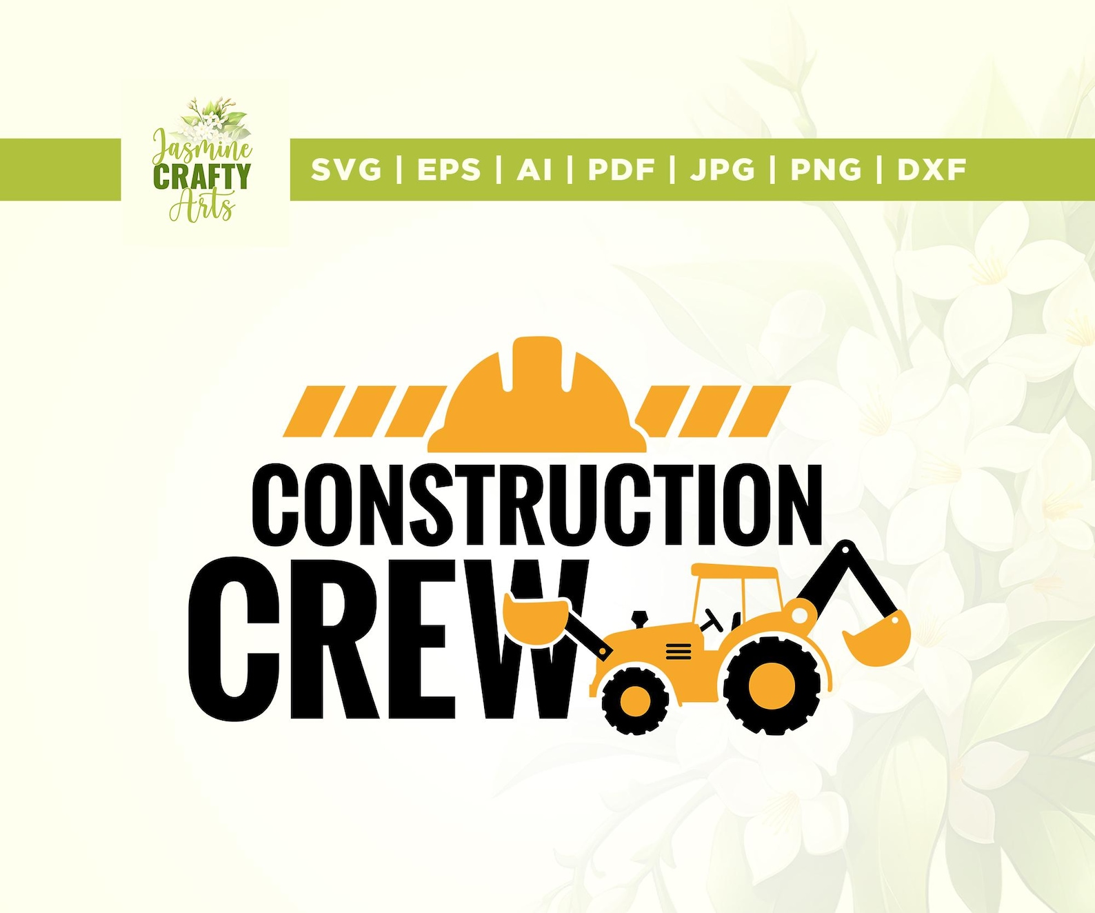 Construction Crew SVG, Excavator Birthday, Matching Shirts (digital ...