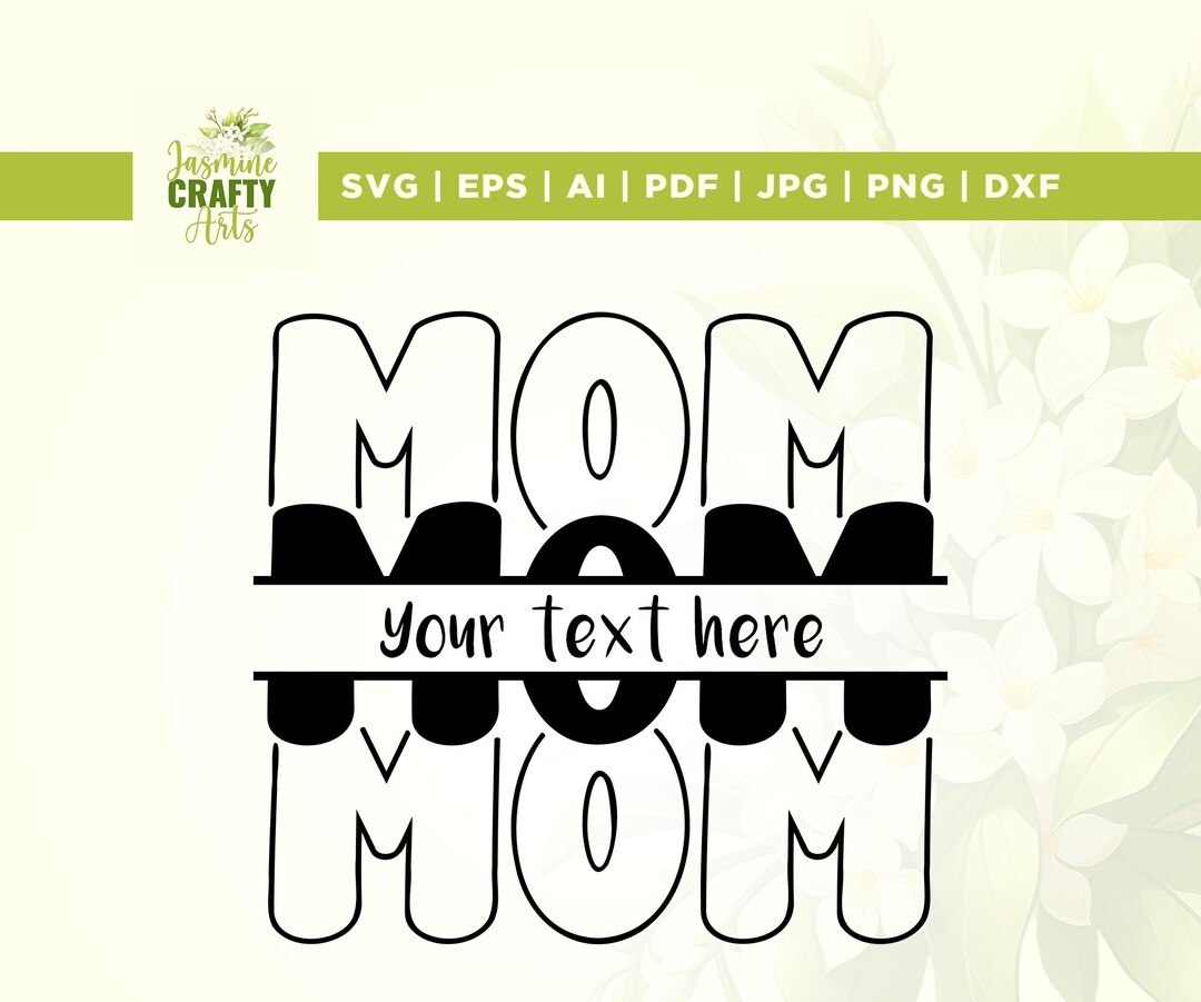 Mom Monogram SVG, Mom Svg, Png, Svg, Silhouette, Mama Svg, Mother's Day ...