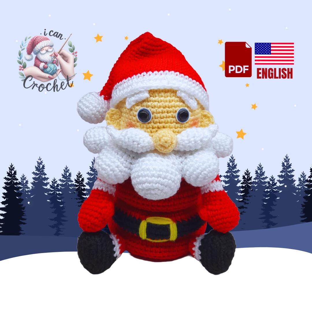 Crochet Santa Stacking Toy Pattern, Montessori Amigurumi (PDF Pattern ...