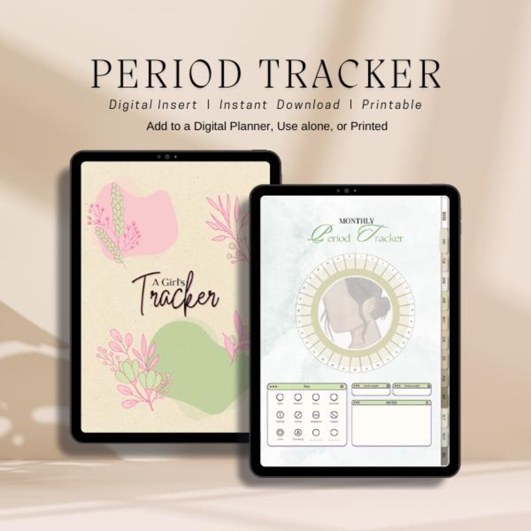 Period Tracker Digital Planning Template Digital Planner Printable L ...