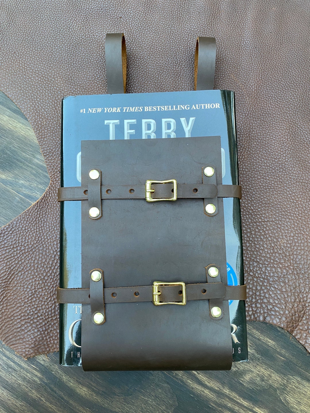 Leather Book Holster - Multiple Colors | Book Carrier, Book Lover Gift ...