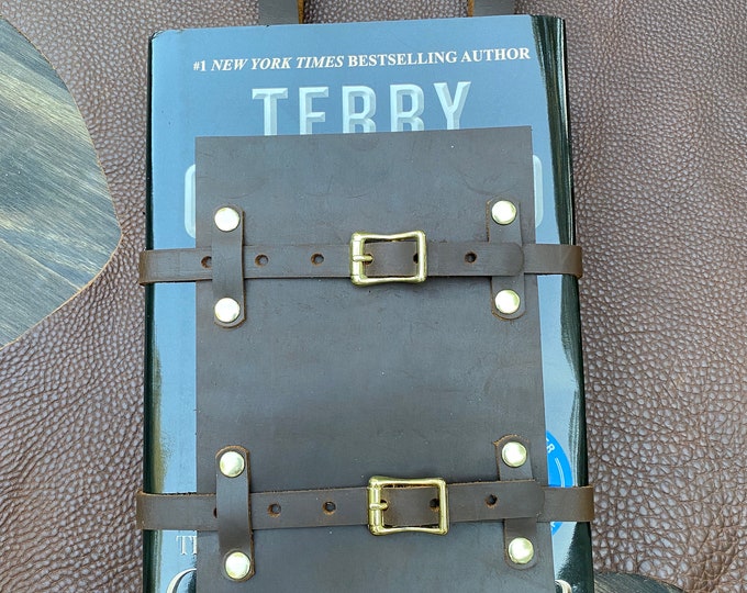 Leather Book Holster - Multiple Colors | Book Carrier, Book Lover Gift ...