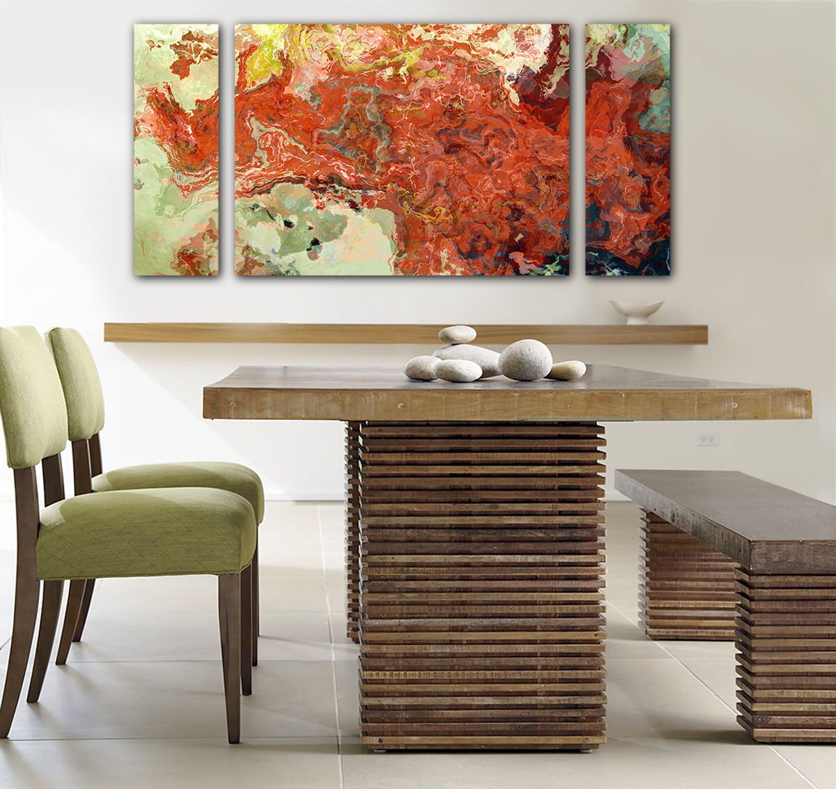 Modern Art Giclee Canvas Print With Gallery Wrap 30x60 to | Etsy
