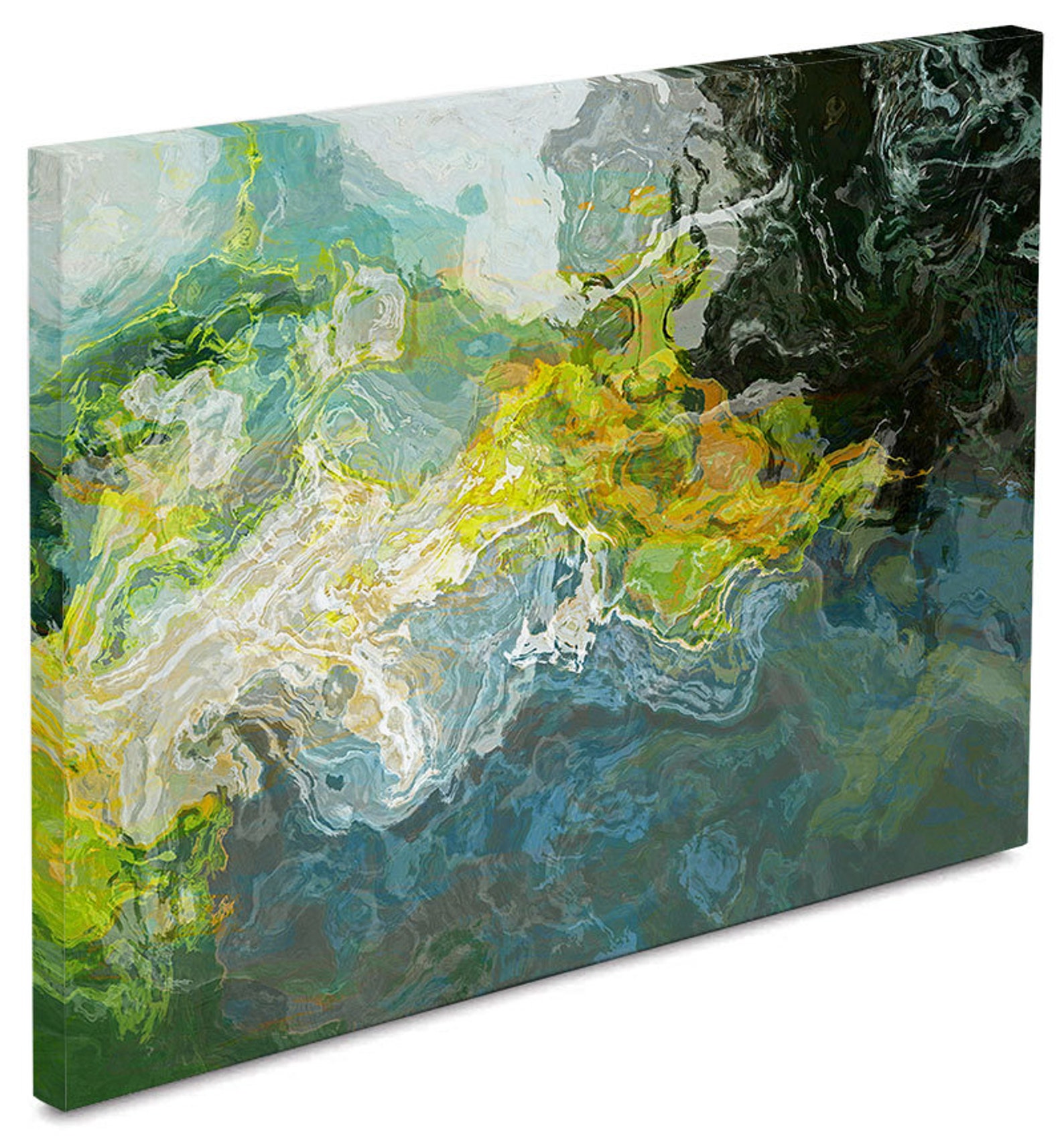 Abstract Landscape Canvas Print 30x60 to 40x78 Triptych - Etsy