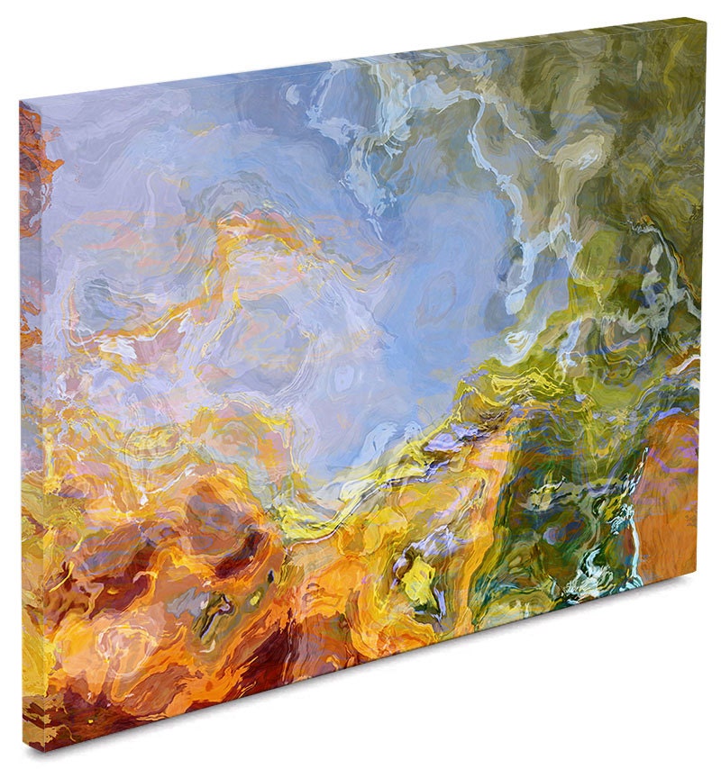 Large abstract art 30x60 to 40x78 triptych giclee canvas | Etsy