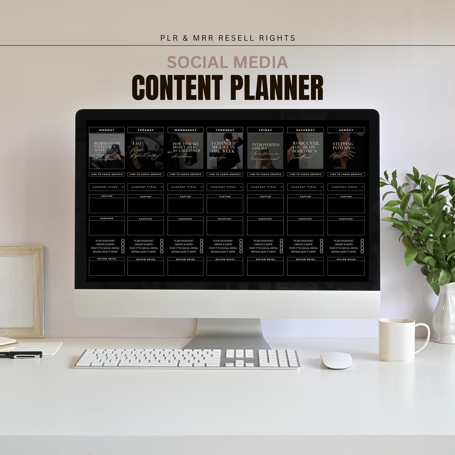 Social Media Content Calendar MRR Google Sheets Template Social Media ... Social Media Content Calendar MRR Google Sheets Template Social Media ...