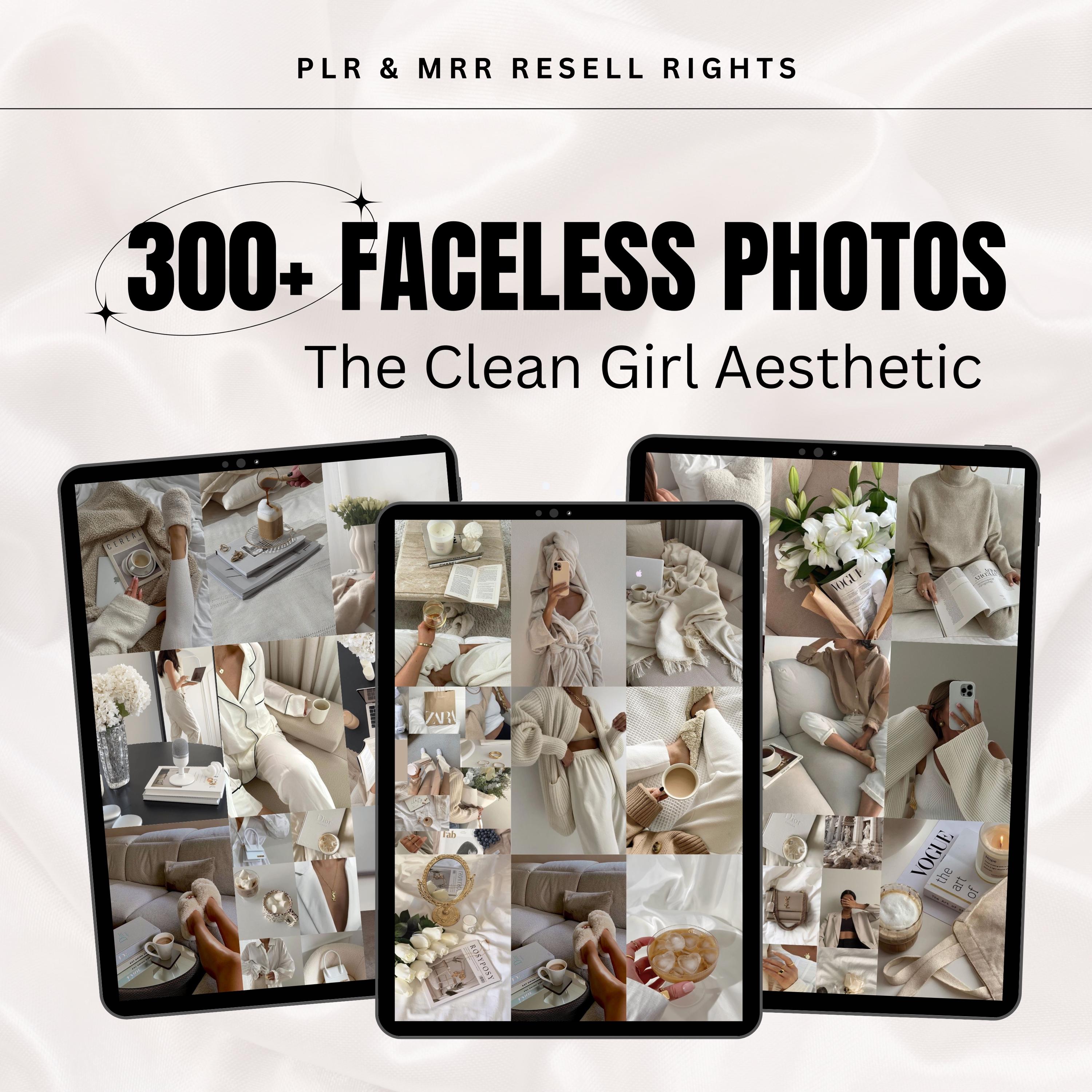 Beige Aesthetic Stock Photos, Clean Girl Faceless Images (digital ...