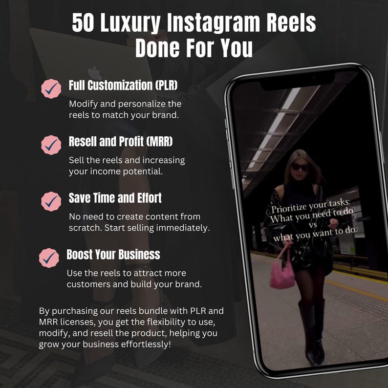 50 Faceless Reels Videos Faceless Instagram Reels Luxury Videos Social ...