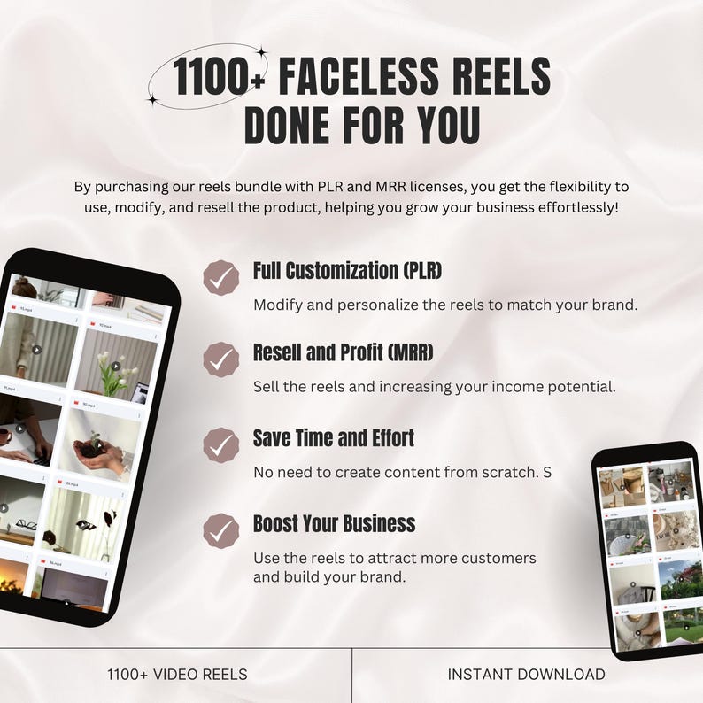 1000 Aesthetic Faceless Video Reels DFY Aesthetic Video Instagram Reels Faceless Reels Faceless ...