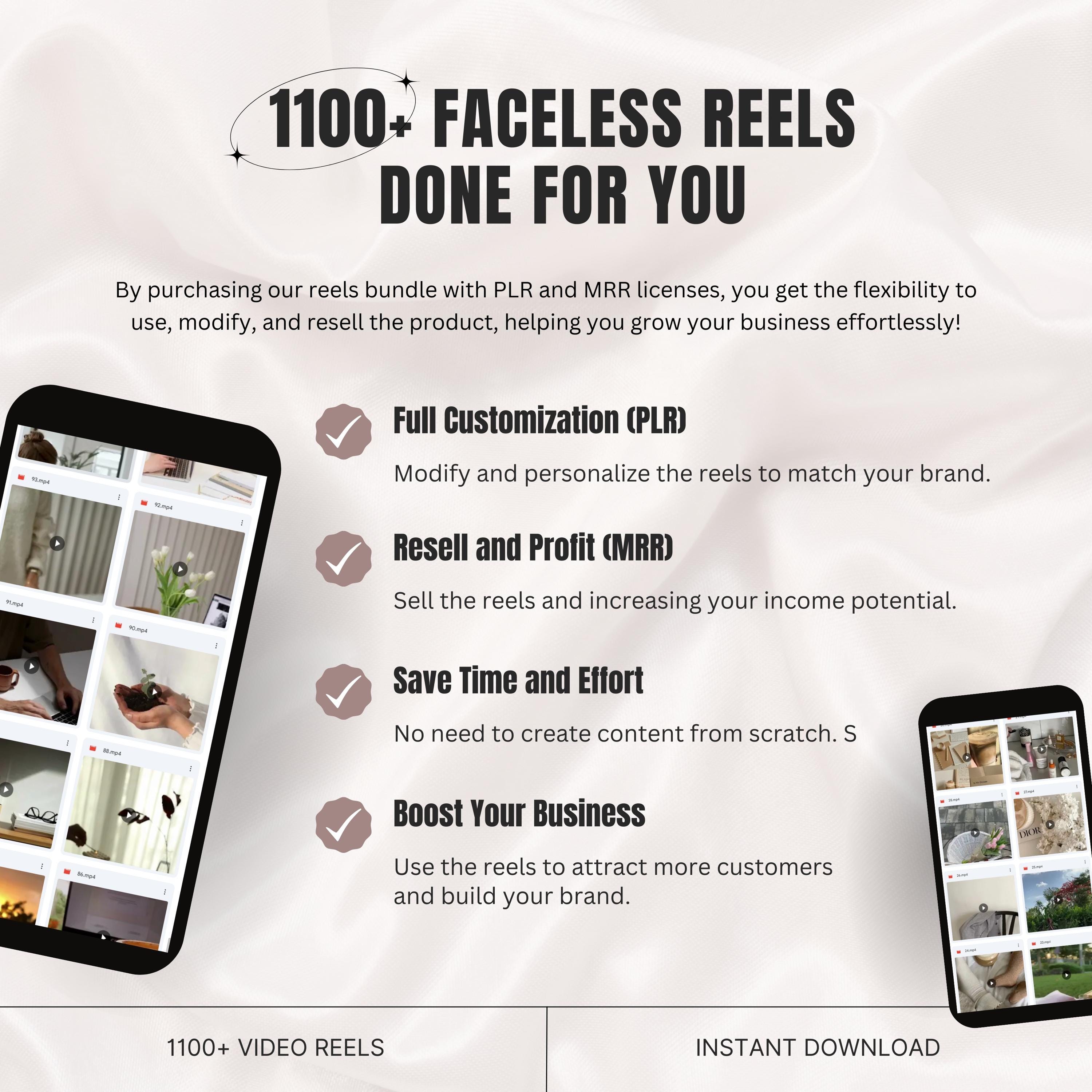 1000 Aesthetic Faceless Video Reels DFY Aesthetic Video Instagram Reels Faceless Reels Faceless ...