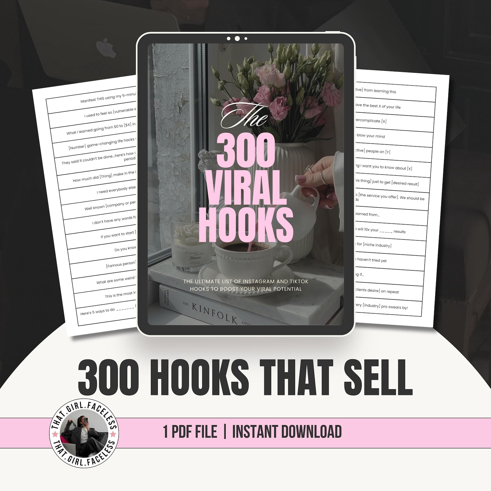 300 Viral Hooks Instagram Tiktok Guide Viral Hooks Ebook Done for You ...