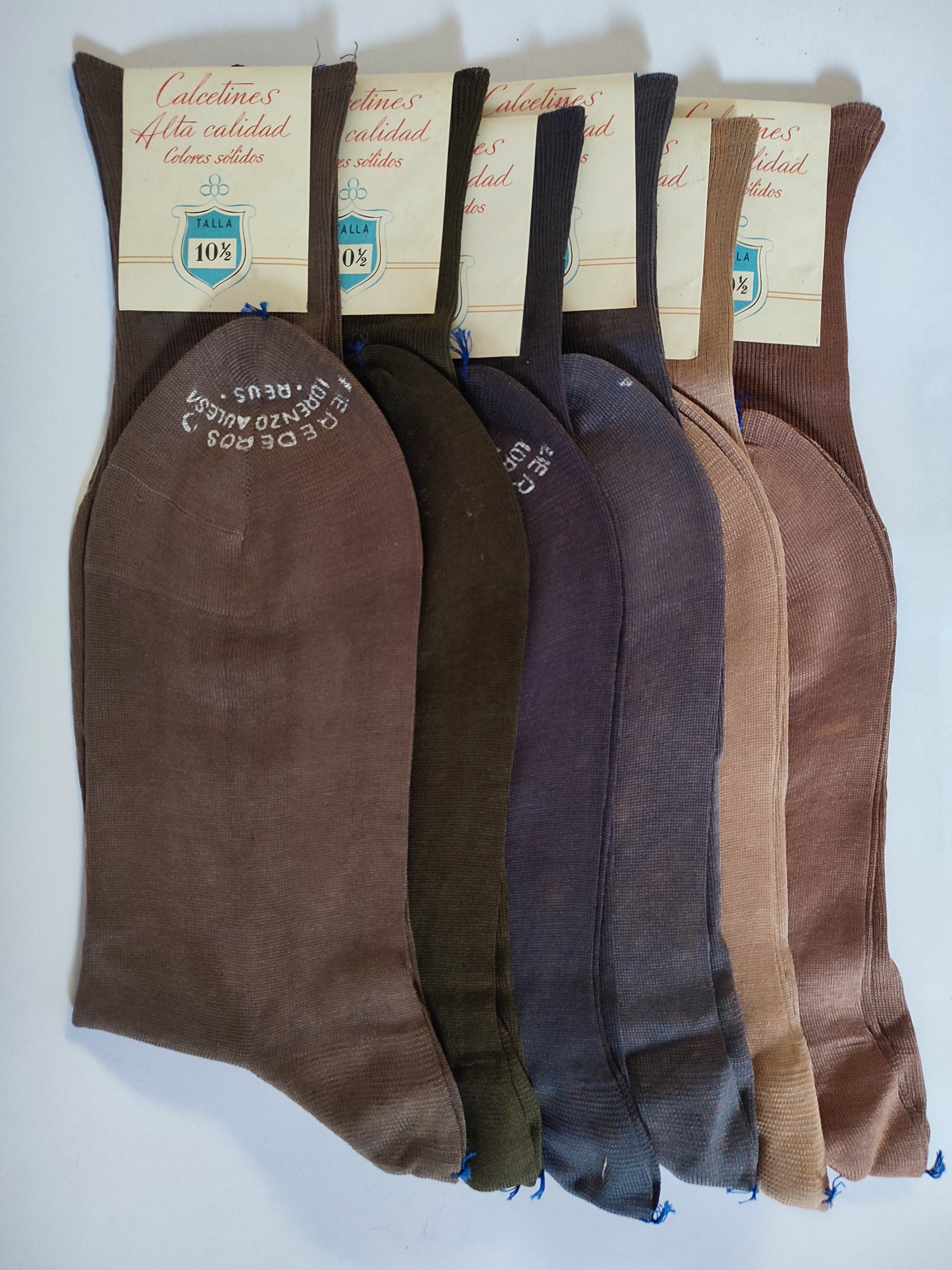 Set of 6 Pairs of Deadstock Antique 1920s Men's Socks in Original Gift ...