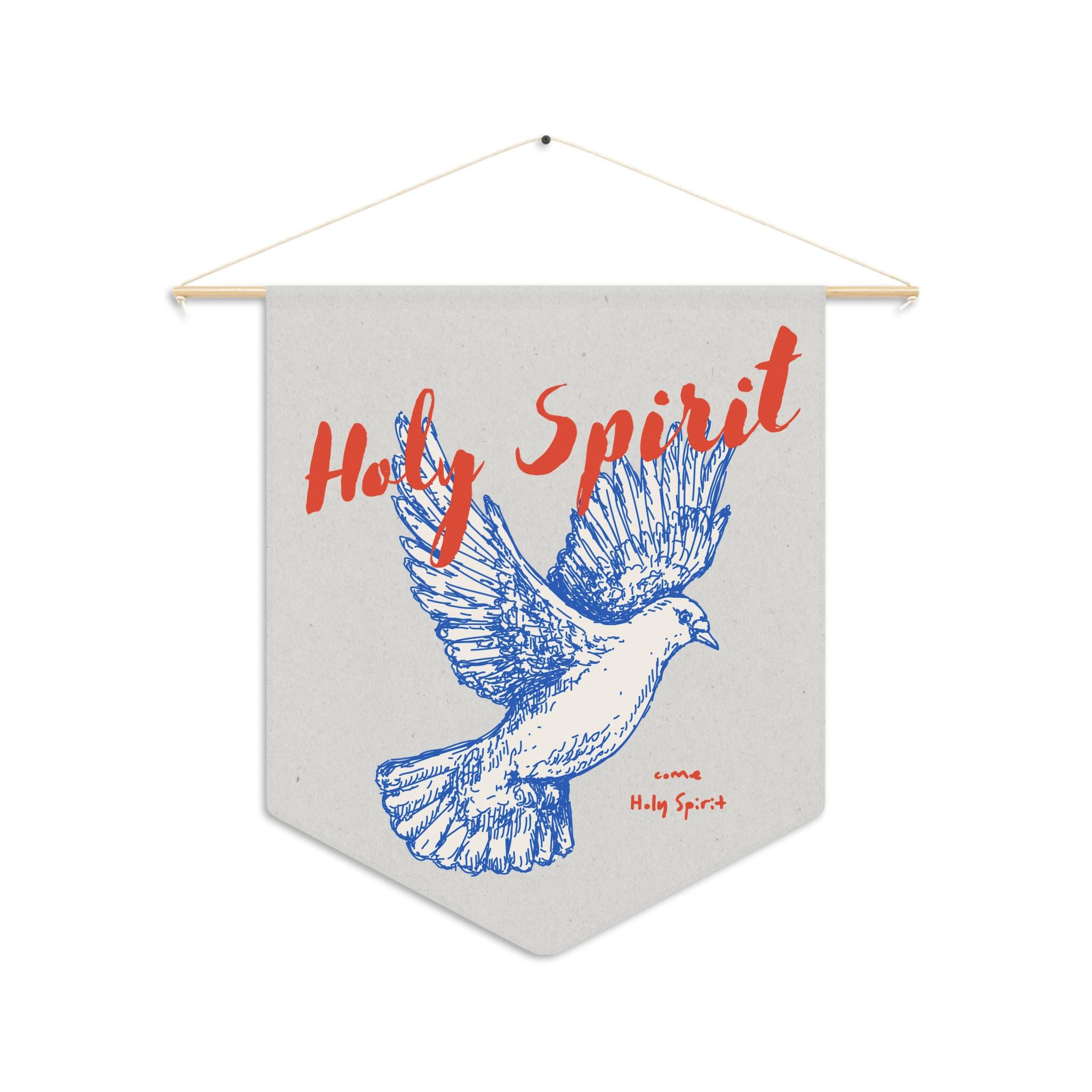 Holy Spirit Wall Banner, Come Holy Spirit Christian Home Decor, Worship ...