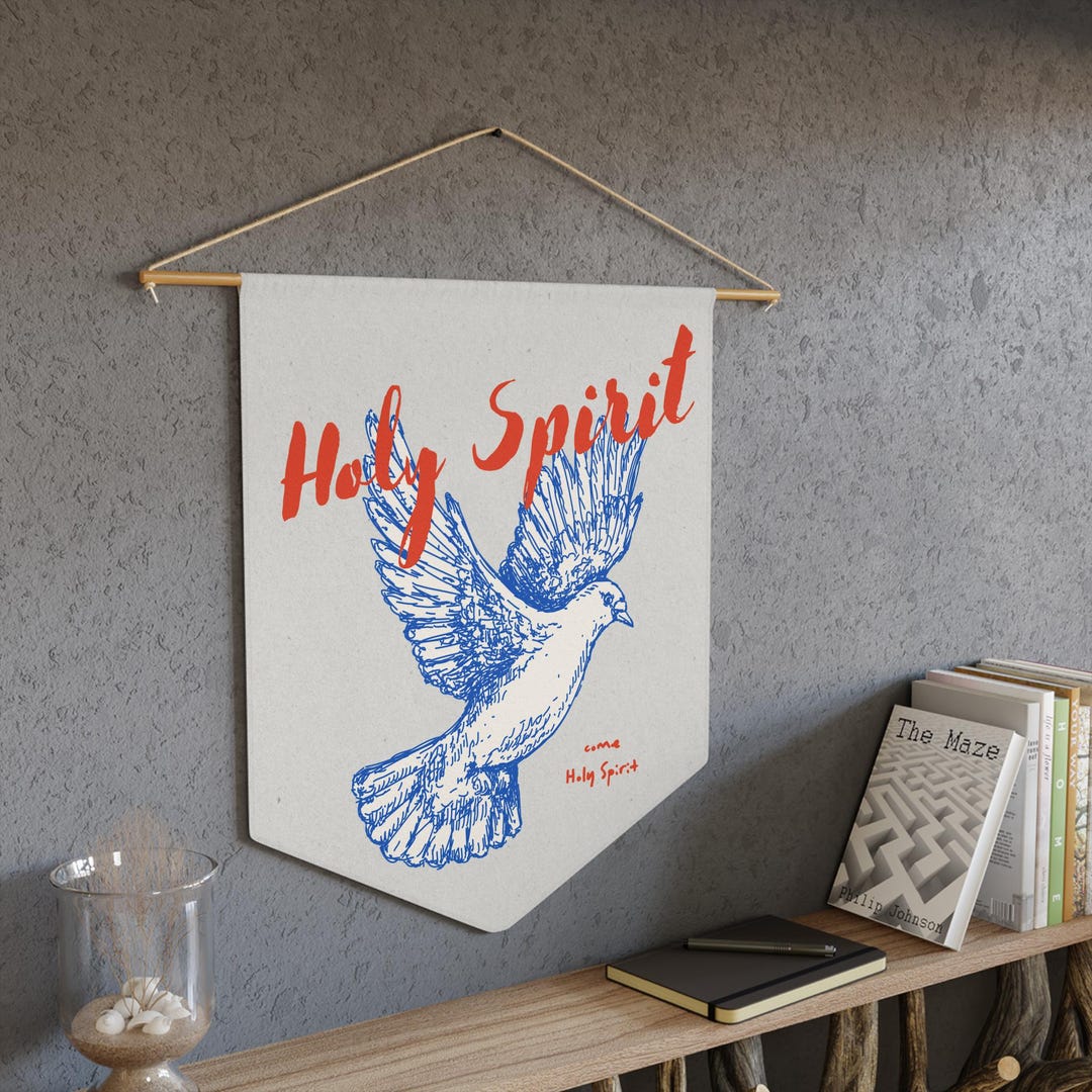 Holy Spirit Wall Banner, Come Holy Spirit Christian Home Decor, Worship ...